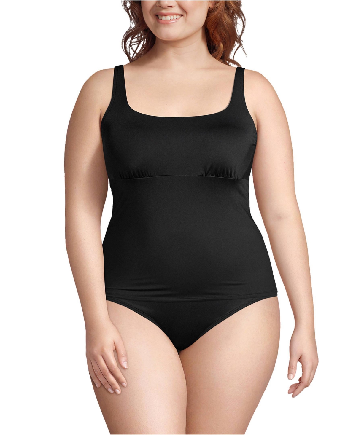 Click here for Lands End Plus Size Square Neck Underwire Tankini... prices