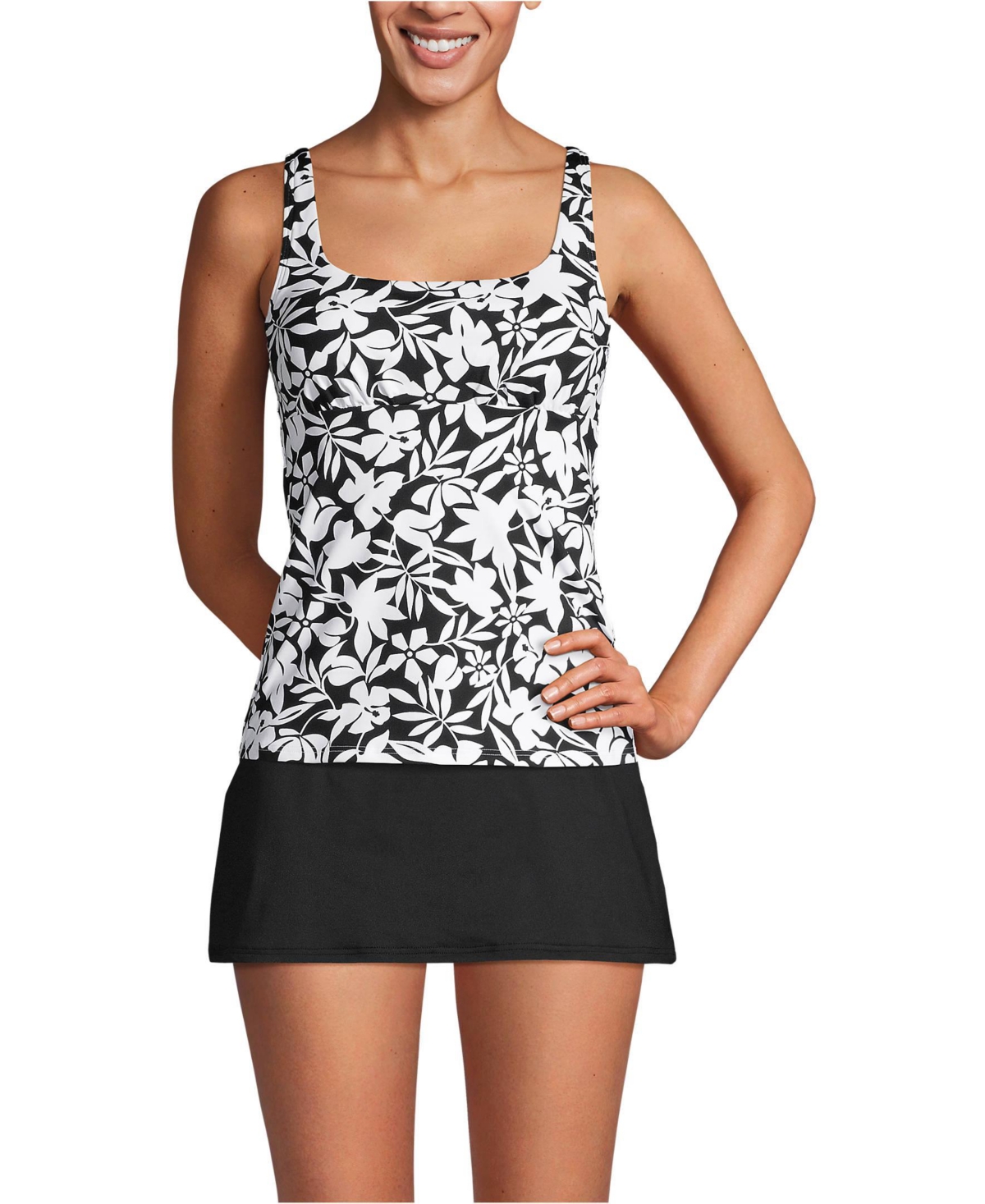 Click here for Lands End Womens Square Neck Underwire Tankini Swi... prices