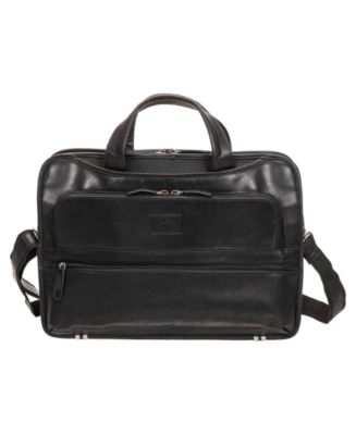 Mancini Men's Buffalo Triple Compartment Briefcase for 15.6" Laptop and ...