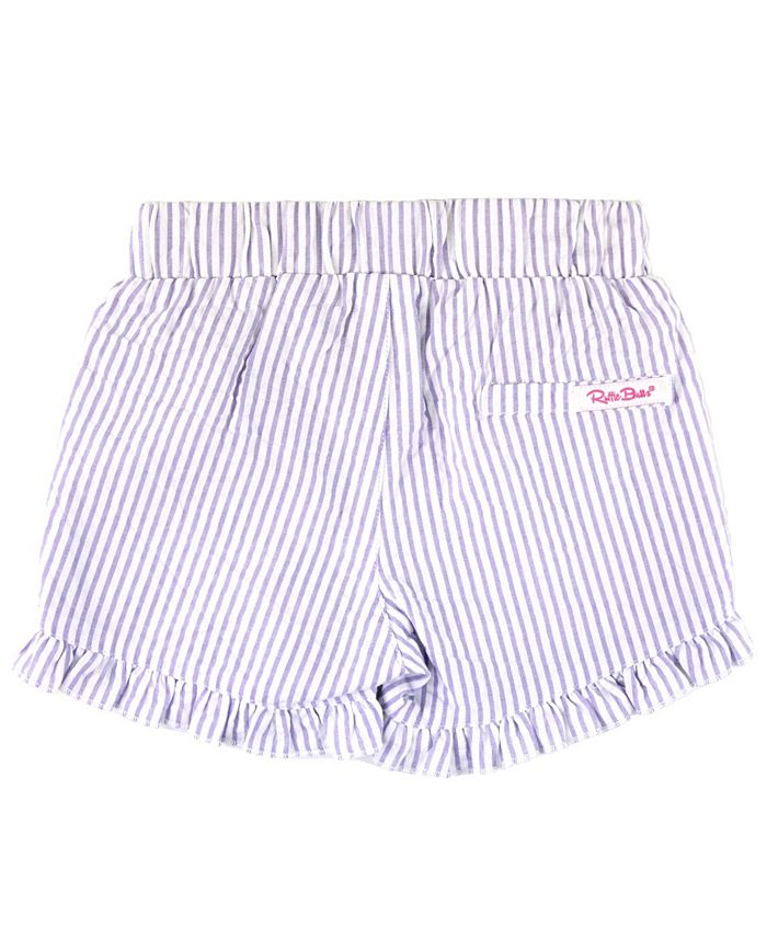 RuffleButts Toddler Girls Ruffle Trim Woven Shorts & Reviews - Shorts ...
