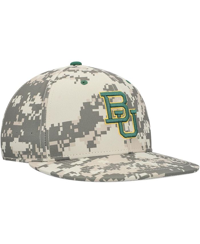 Nike Men's Camo Baylor Bears Aero True Baseball Performance Fitted Hat ...