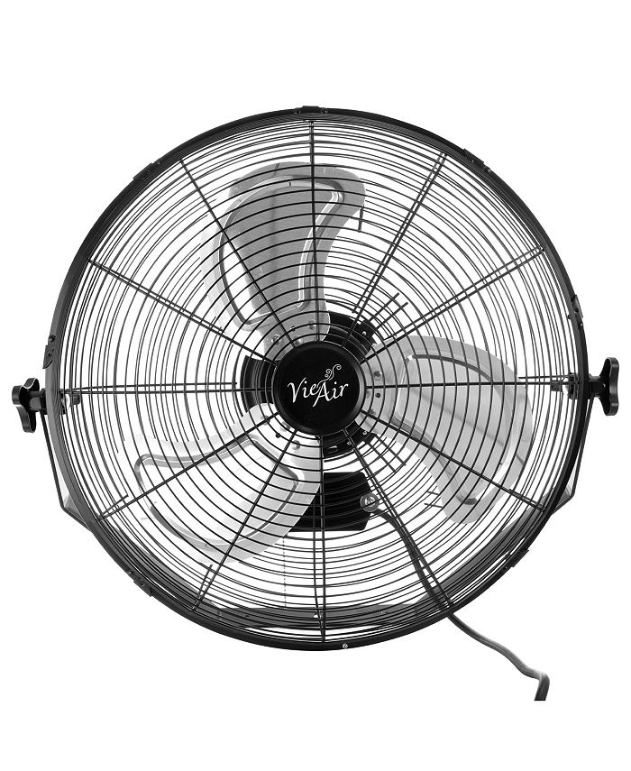 Vie Air 16 Inch 3 Speed Plastic Wall Fan with Remote Control in White ...