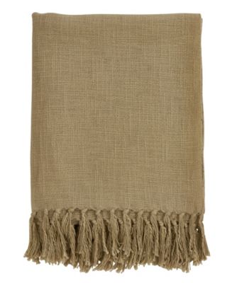 Saro Lifestyle Solid Color Throw - Macy's