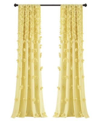 Lush Décor Riley Window Curtain Panel, 54" x 84" - Macy's