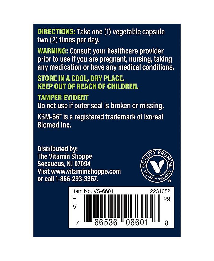 Vthrive KSM-66 Ashwagandha - Stress & Anxiety Support - 300 MG (120 ...