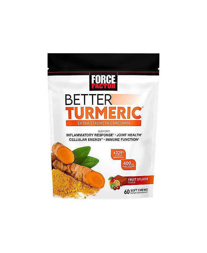 Force Factor Better Turmeric Chews -Extra Strength Curcumin for Joint ...