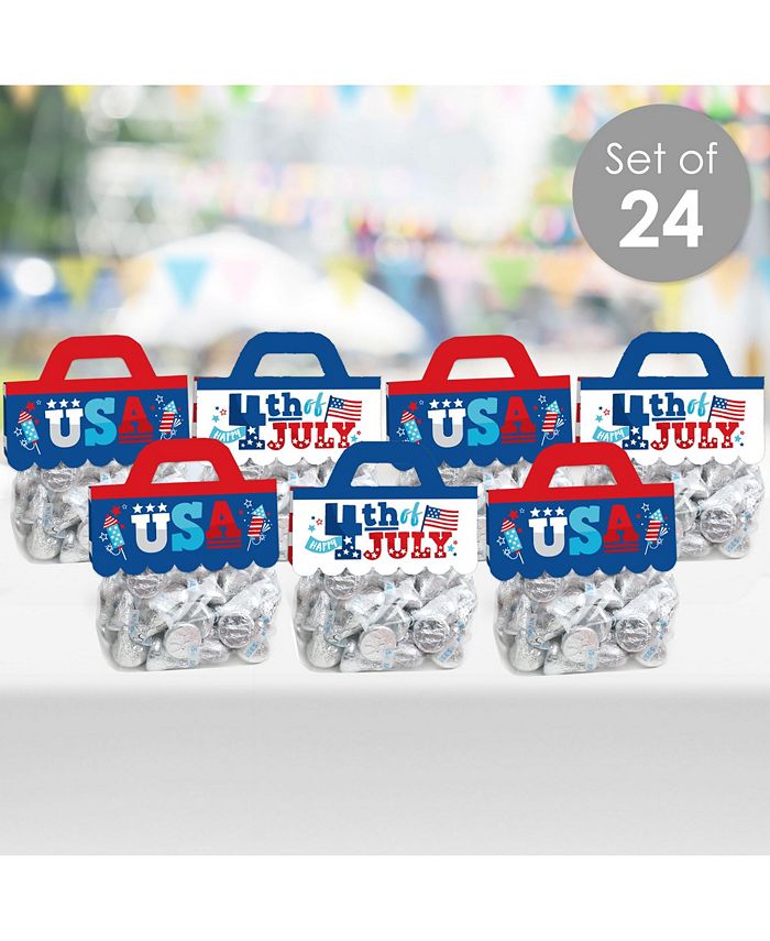 Big Dot of Happiness Firecracker 4th of July Red, White & Royal Blue ...