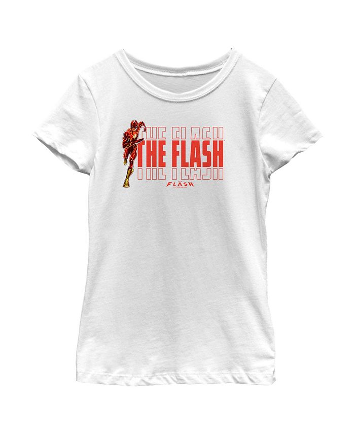 DC Comics Girl's The Flash Speedster Barry Allen Logo Child T-Shirt ...