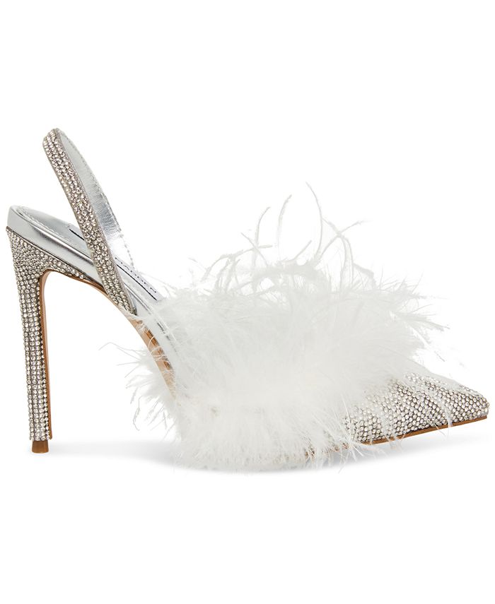 Steve Madden Women's Alexis Pointed-Toe Embellished Slingback Pumps ...