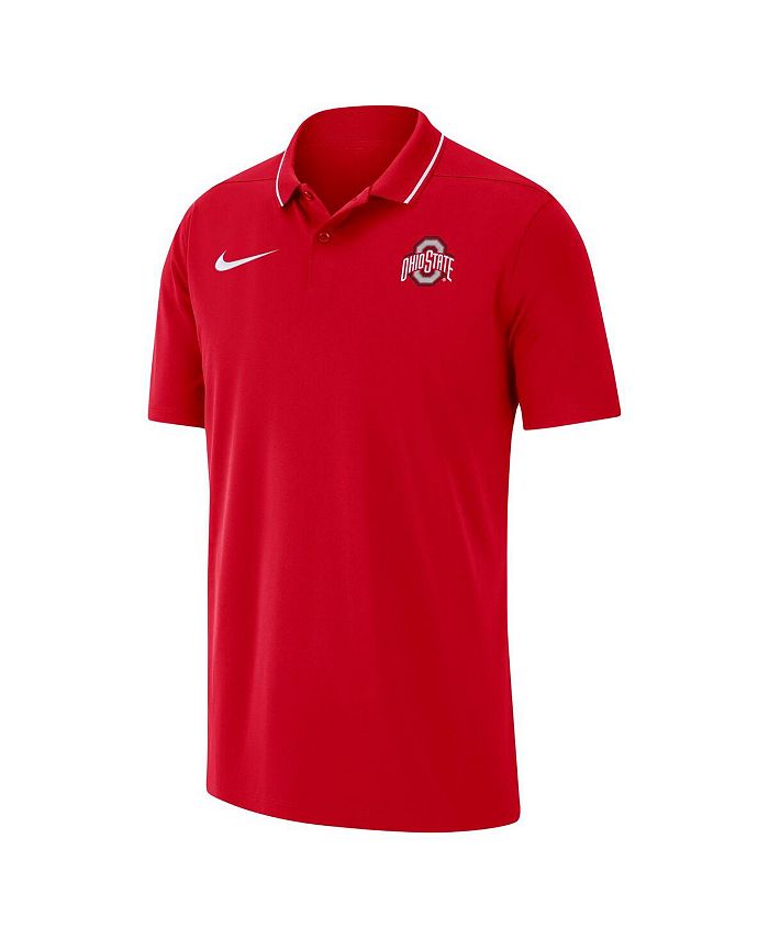 Nike Men's Scarlet Ohio State Buckeyes 2023 Coaches Performance Polo ...