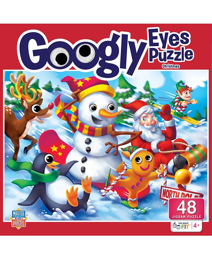 Masterpieces Googly Eyes Christmas 48 Piece Jigsaw Puzzle for Kids - Macy's