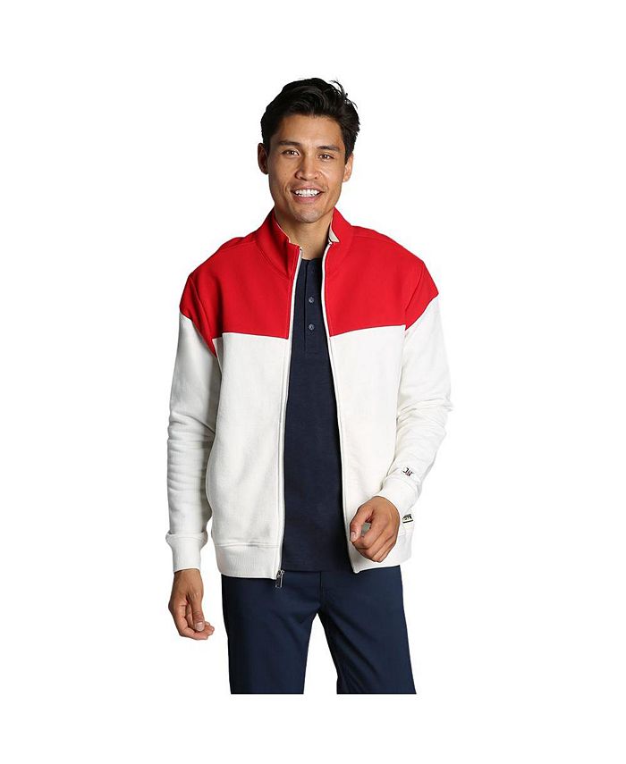 JACHSNY Men's Color Block Fleece Track Jacket - Macy's