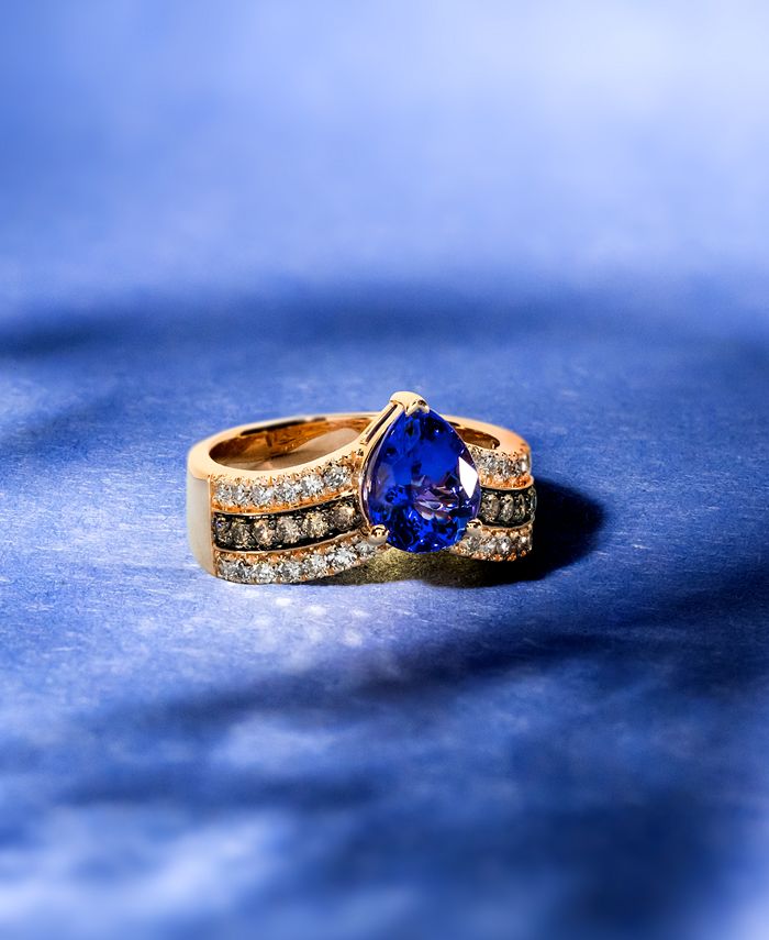 Le Vian Blueberry Tanzanite (1-1/2 ct. t.w.) & Diamond (3/4 ct. t.w.) V ...