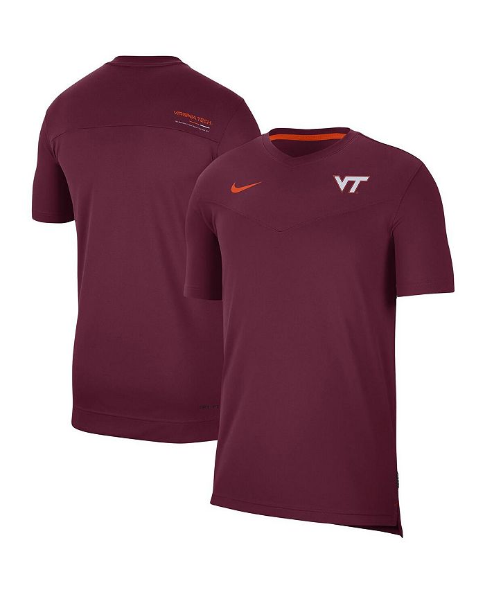 Nike Men's Maroon Virginia Tech Hokies 2022 Coaches UV Performance T ...
