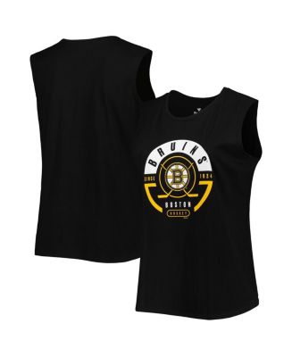Women's Black Boston Bruins Plus Size Tank Top - Macy's