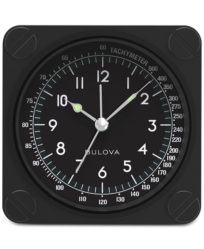 Bulova Free Bulova Archive Lunar Desktop Travel Alarm Clock with Select ...