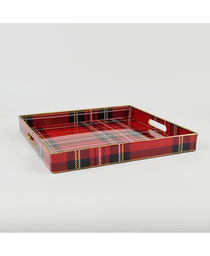8 Oak Lane Square Tray, 13" - Macy's