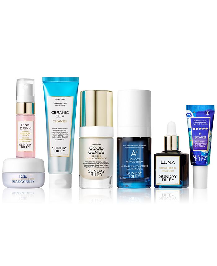 Sunday Riley 7-Pc. Go To Bed With Me Complete Evening Routine Skincare ...
