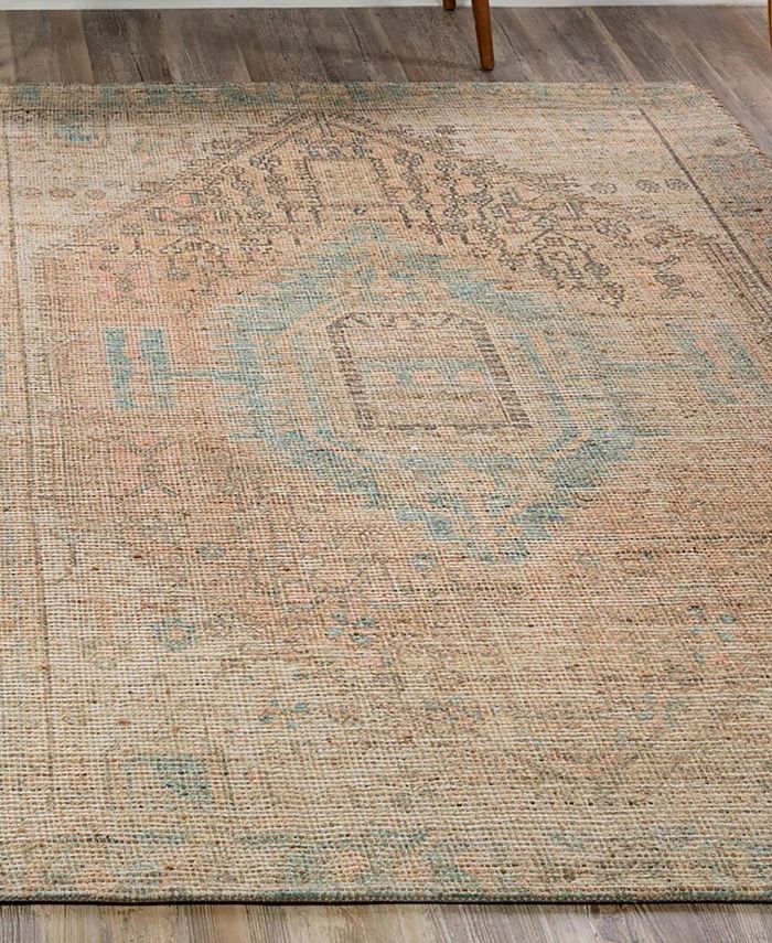 Bayshore Home Caterpillar Jute CTJ-03 4'1" x 6'1" Area Rug - Macy's