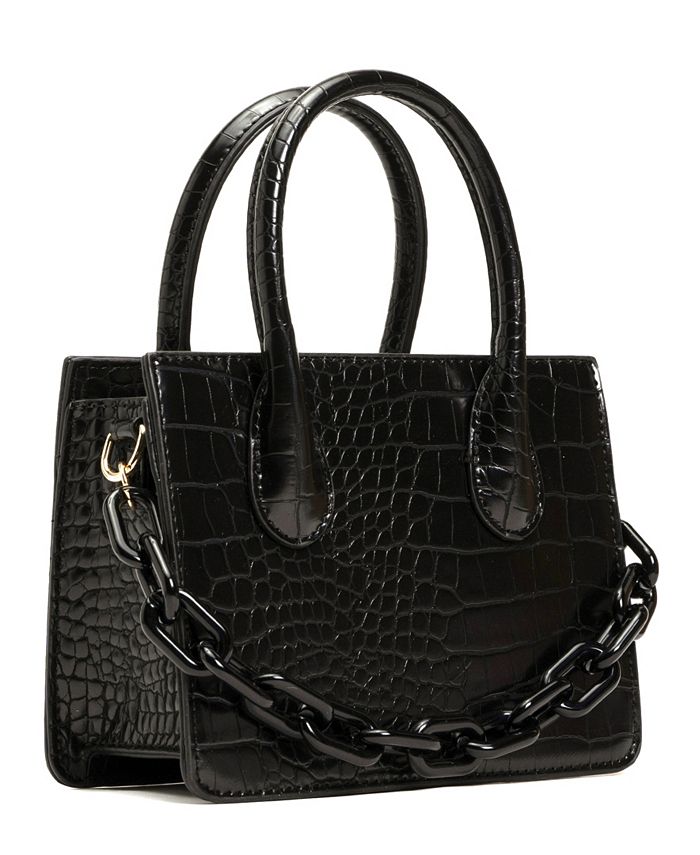 LIKE DREAMS Kenzie Chain Croc Faux Leather Mini Crossbody Bag - Macy's