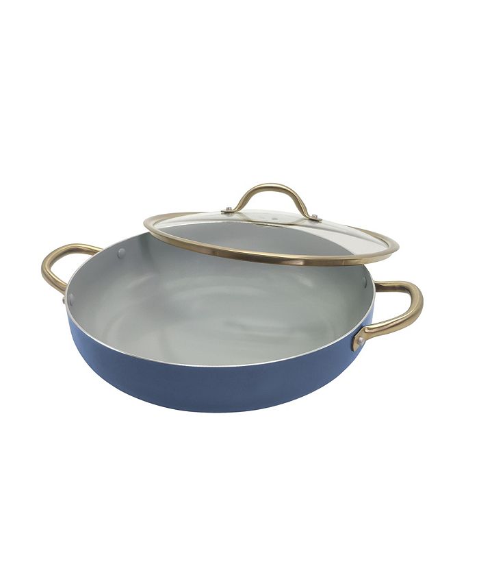 Sedona Kitchen Ceramic 13" Everyday Pan with Lid - Macy's