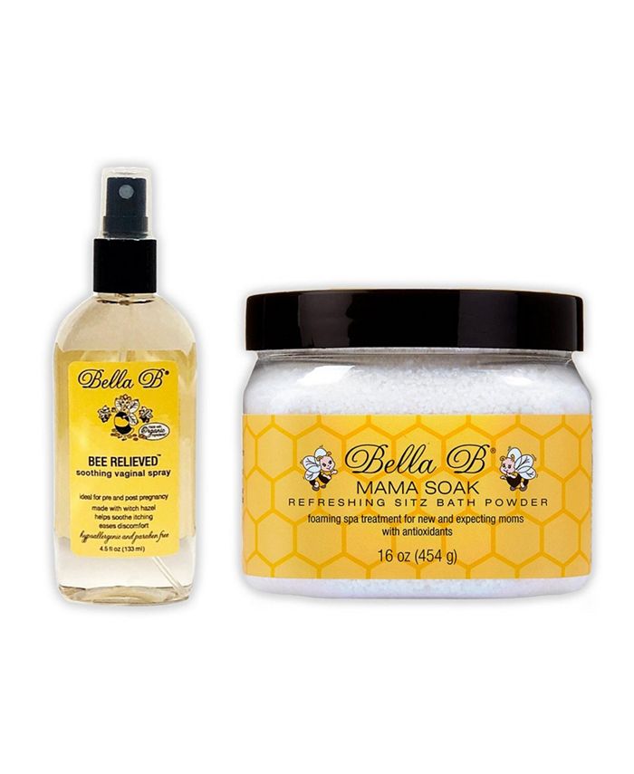 Bella B Naturals Bundle: Mama Soak Bath Powder 16oz and Bee Relieved ...