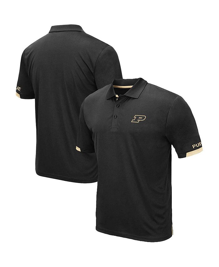 Colosseum Men's Black Purdue Boilermakers Big and Tall Santry Polo ...