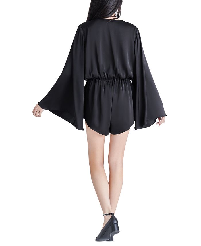 Steve Madden Women's Farrah Flared-Sleeve Romper - Macy's