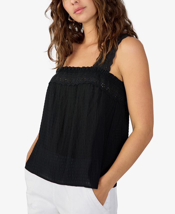 Sanctuary Women's Open-Lace Square-Neck Camisole Top - Macy's