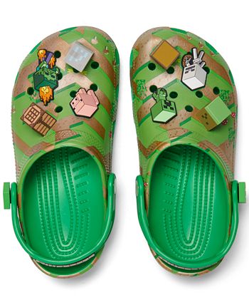 Crocs Big Kids Minecraft Classic Clogs from Finish Line - Macy's