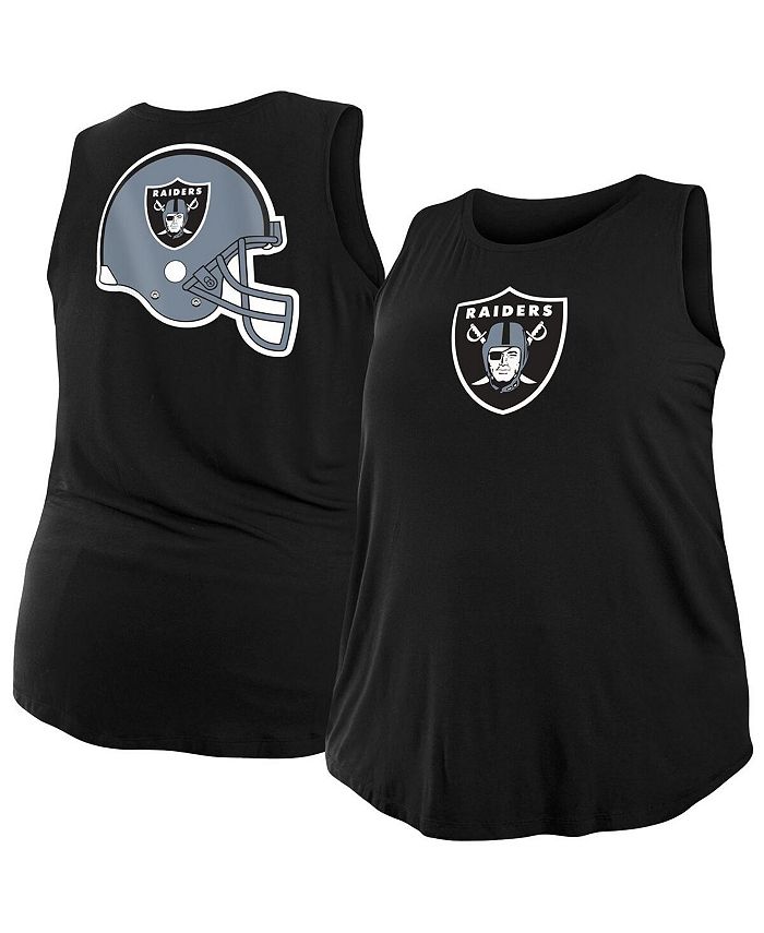 New Era Women's Black Las Vegas Raiders Plus Size Tank Top - Macy's