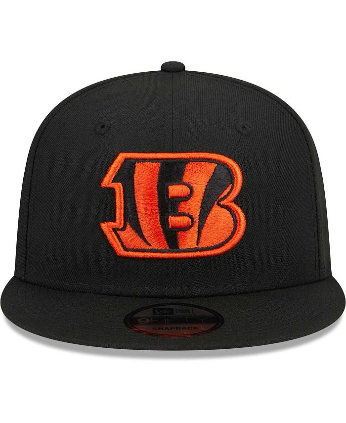 New Era Men's Black Cincinnati Bengals Goth Side Script 9FIFTY Snapback ...