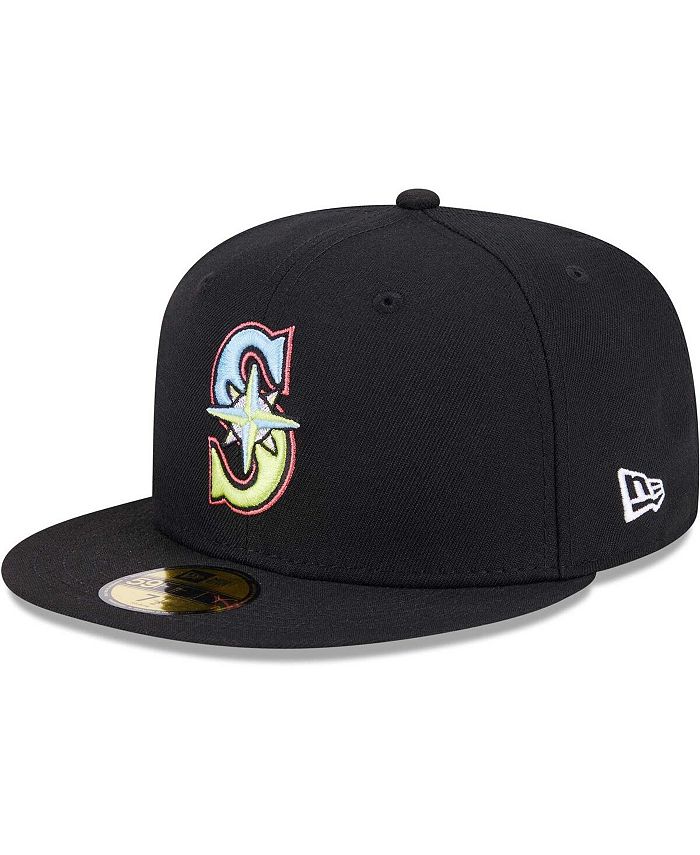 New Era Men's Black Seattle Mariners Multi-Color Pack 59FIFTY Fitted ...