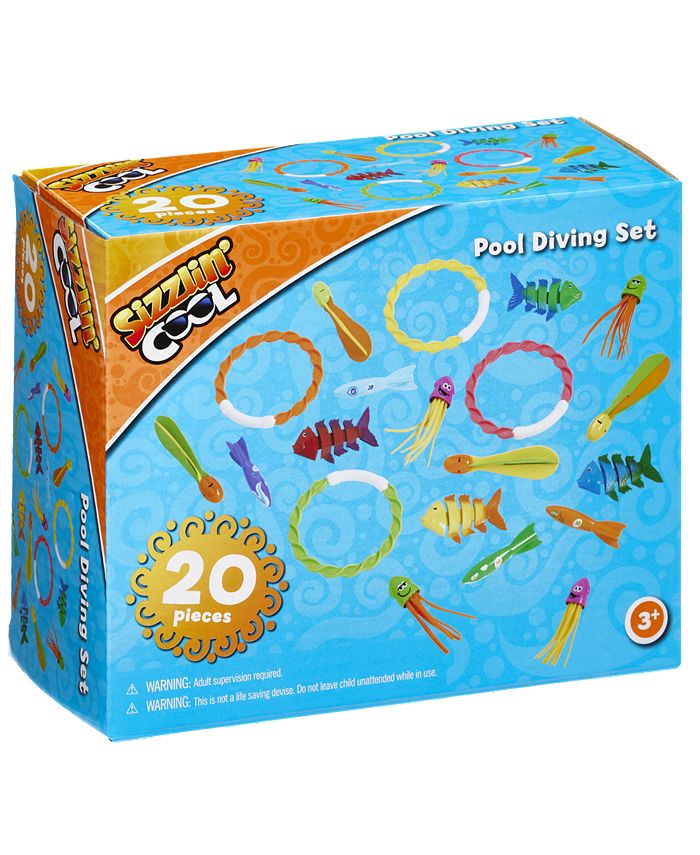 Sizzlin Cool Pool Diving Toys, 20 Pieces, Created for You by Toys R Us ...