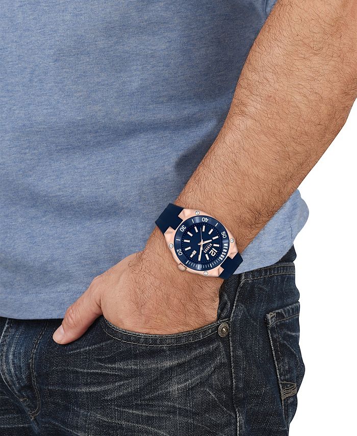 Versus Versace Men's Three-Hand Date Quartz Versus Reaction Blue ...