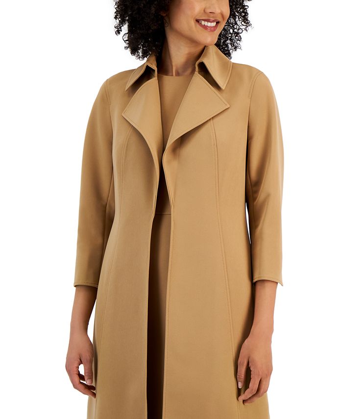 Anne Klein Women's Open-Front Topper Coat - Macy's