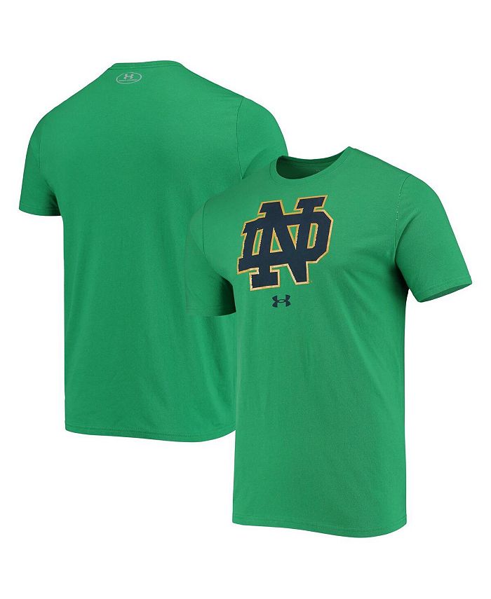 Under Armour Men's Kelly Green Notre Dame Fighting Irish School Logo ...