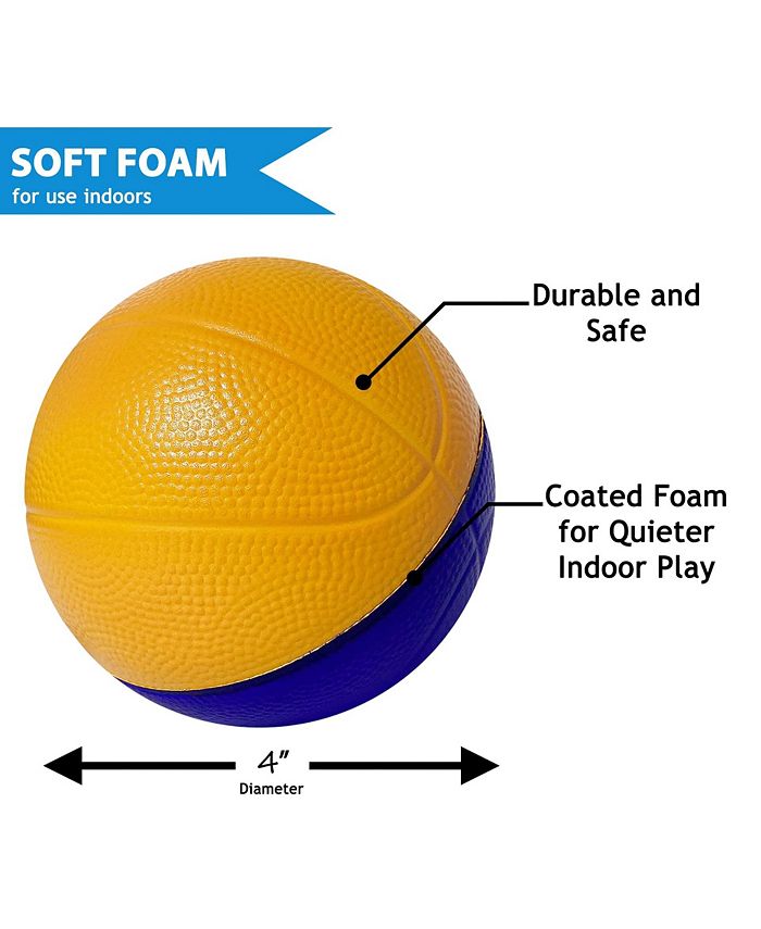Botabee 4" Mini Foam Basketball for Over The Door Mini Hoop Games, 2 ...