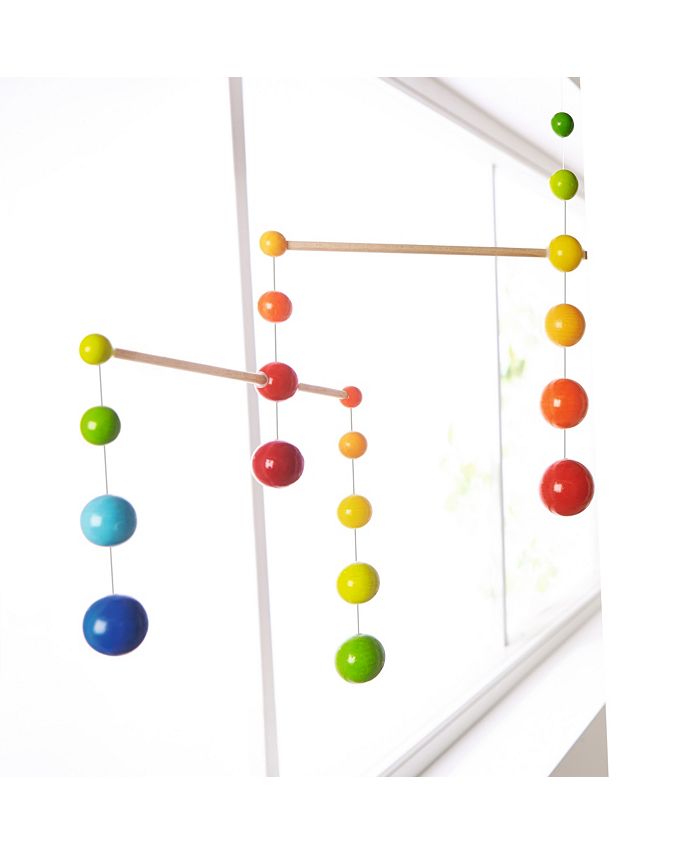 Haba Nursery Room Wooden Mobile Rainbow Balls - Macy's