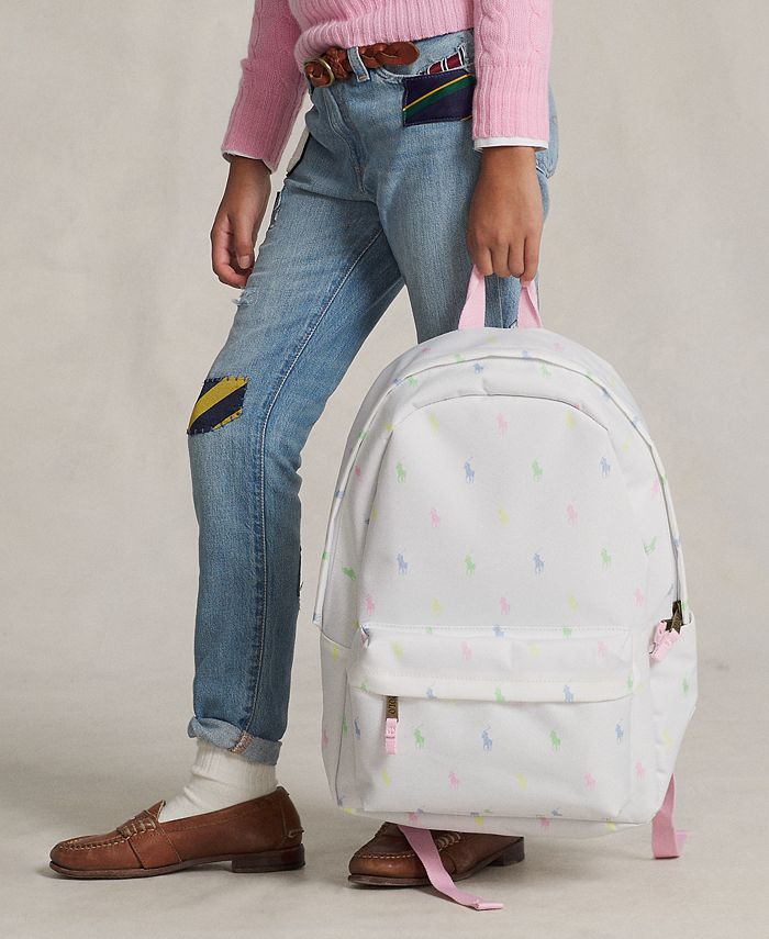 Polo Ralph Lauren Big Girls Pony Adjustable Backpack - Macy's
