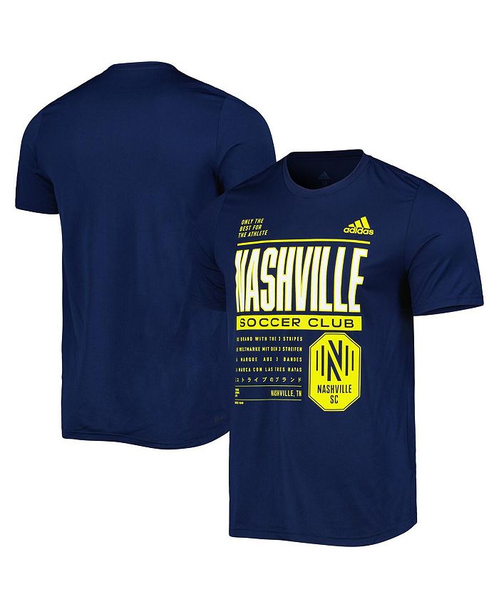 adidas Men's Navy Nashville SC Club DNA Performance T-shirt - Macy's