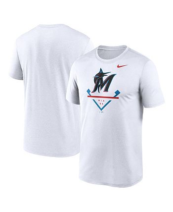 Nike Men's White Miami Marlins Icon Legend Performance T-shirt - Macy's