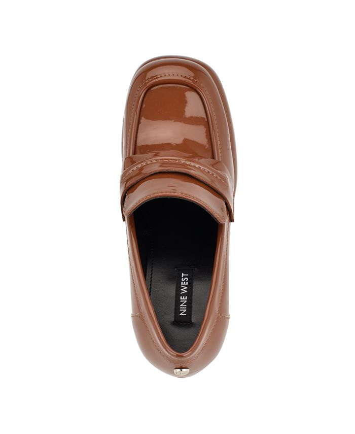 Nine West Women's Verge Slip-On Square Toe Block Heel Loafers - Macy's