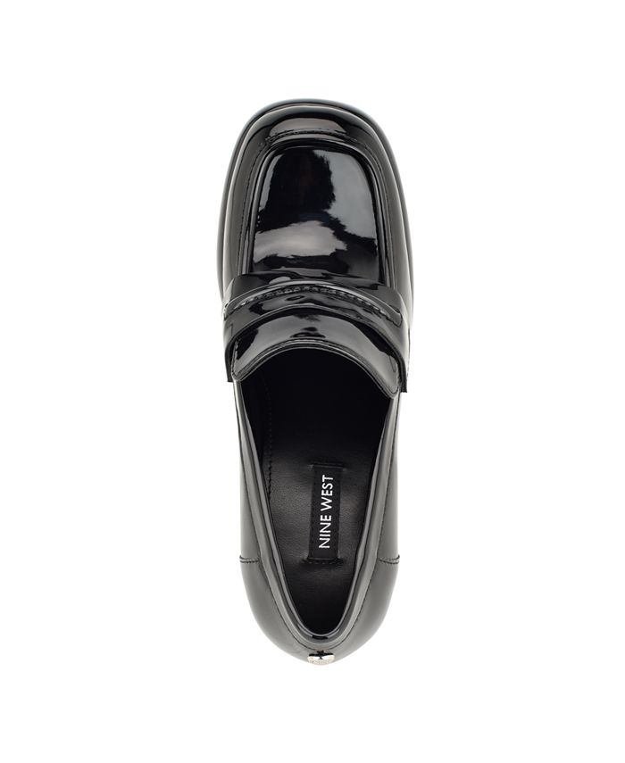 Nine West Women's Verge Slip-On Square Toe Block Heel Loafers - Macy's