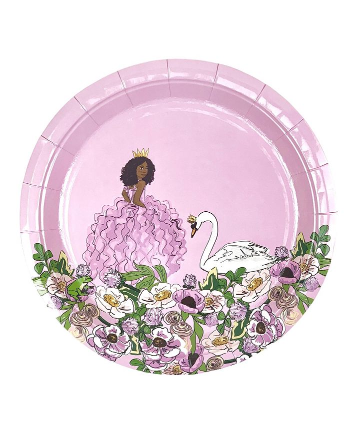 Anna + Pookie Anna + Pookie 9" Princess Paper Party Plates 8 Ct. - Macy's