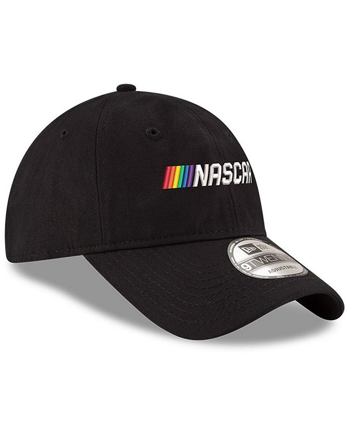 New Era Men's Black NASCAR Wordmark Pride 9TWENTY Adjustable Hat - Macy's