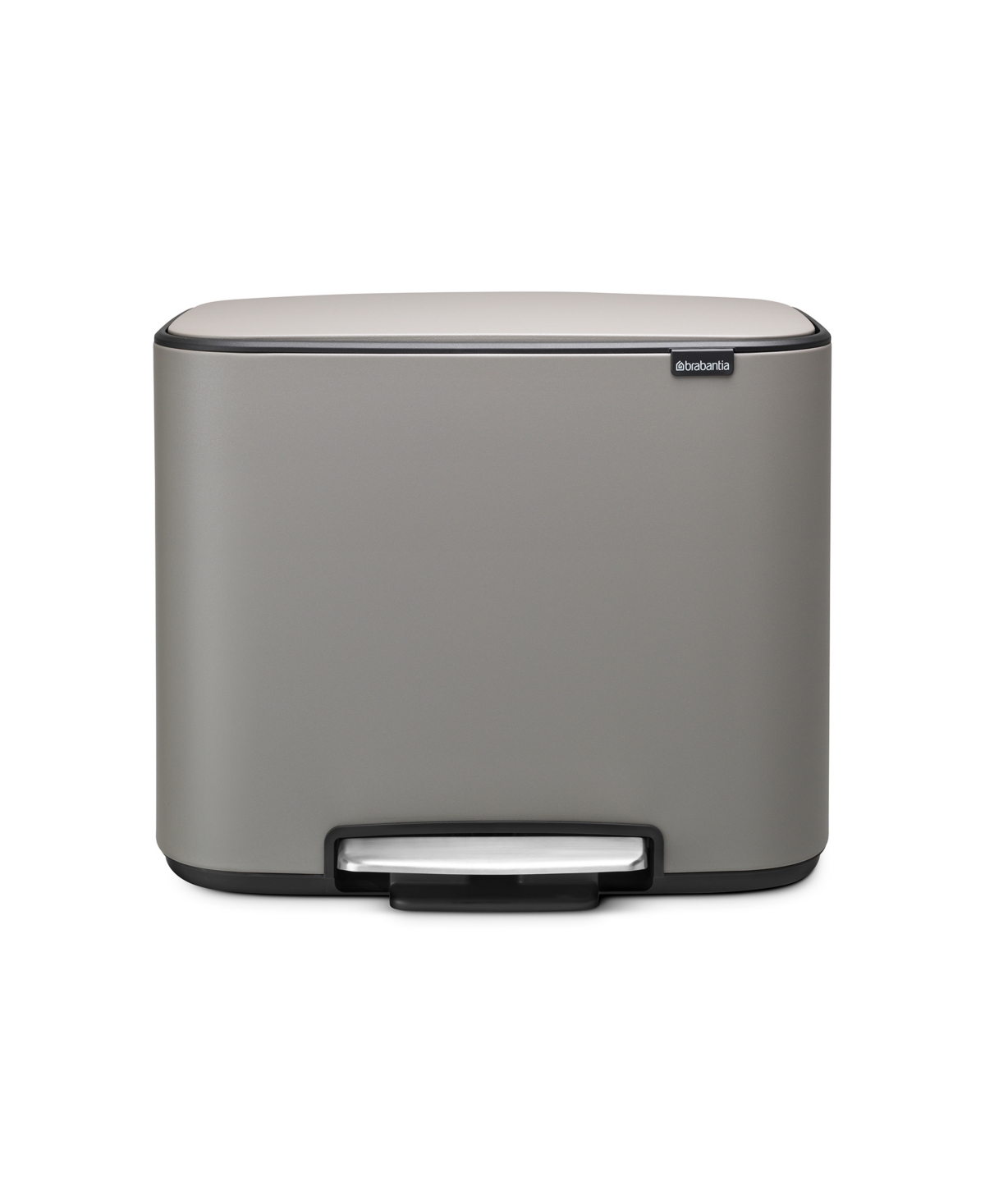 Brabantia Bo Step On Multi Compartment Trash Can, 3 X 3 Gallon, 3 X 11 ...