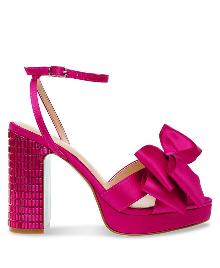 Betsey Johnson Women's Maddy Bow Platform Evening Sandals - Macy's