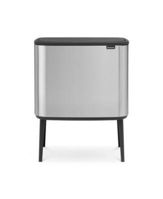 Bo Touch Top Multi Compartment Trash Can, 3 x 3 Gallon, 3 x 11 Liter ...