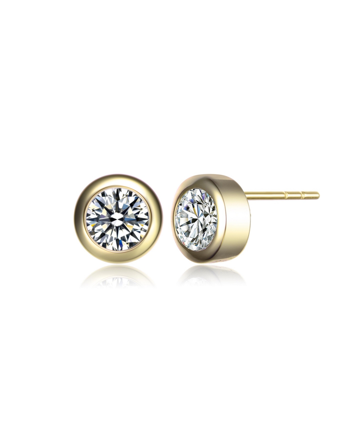 Click here for Modern Cubic Zirconia Solitaire Stud Butterfly Pos... prices
